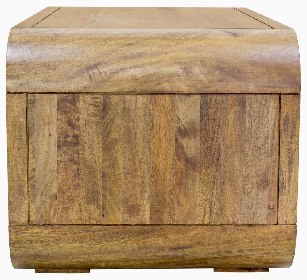 Lounge Curved Edge Mango Wood Coffee Table - CFS UK