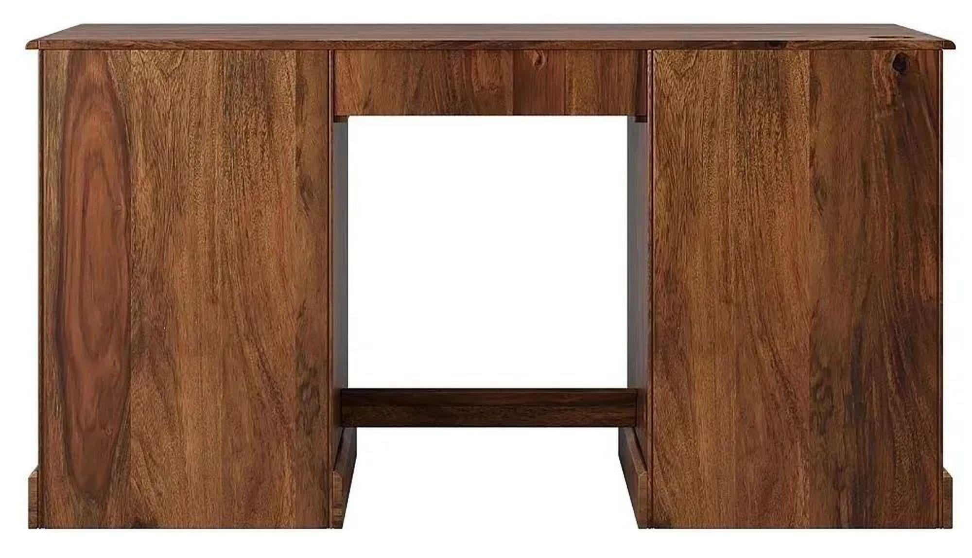 Clearance - Maharani Sheesham Computer Desk, Indian Wood, Double ...