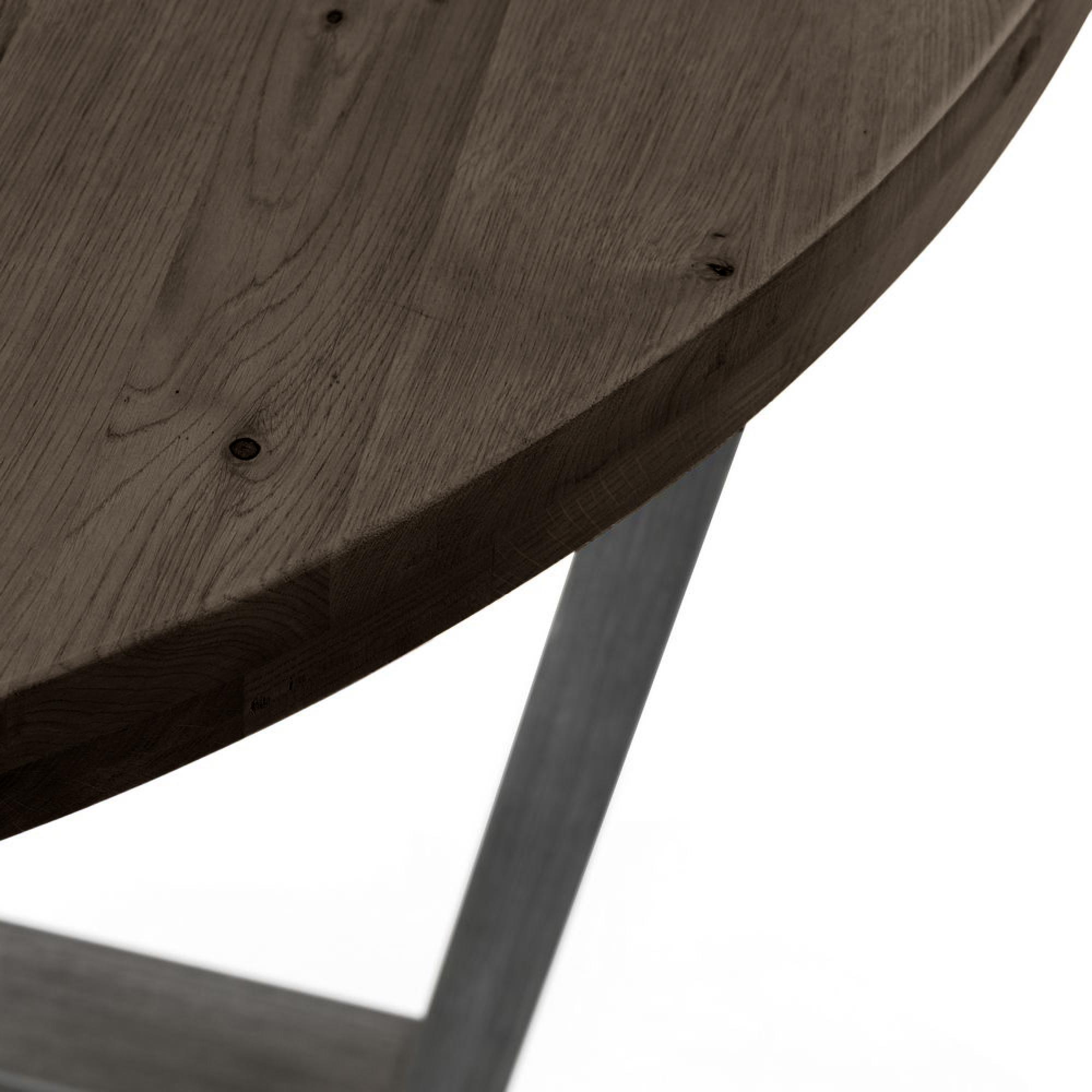 Brooklyn Dark Oak 4 Seater Round Dining Table - CFS UK